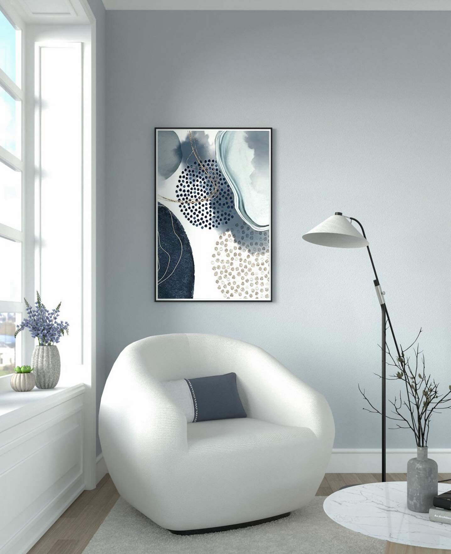 Benjamin Moore Iced Slate 2130-60 | Undertones, Photos, Color Palettes