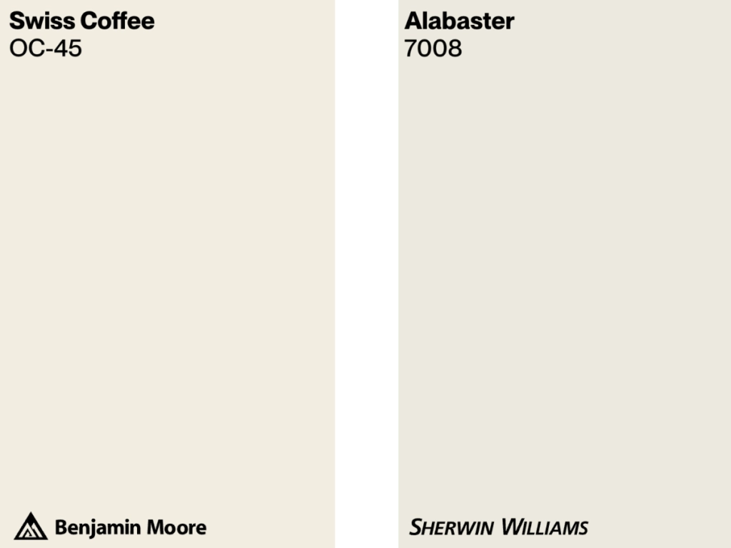 BM Swiss Coffee vs SW Alabaster: Which is Best for You?
